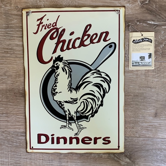 liberty sign company | Wall Decor | Vintage Looking Fried Chicken Sign ...